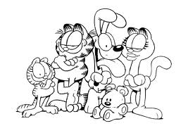 LAMINAS PARA COLOREAR - COLORING PAGES: Garfield para colorear