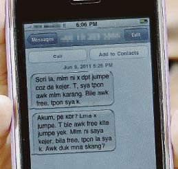 SOSIOLINGUISTIK MELAYU: Bahasa SMS...