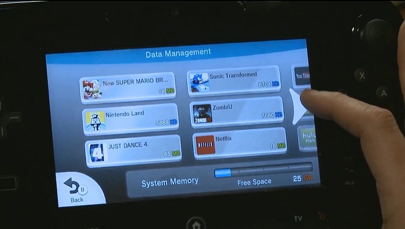 Interface de gerenciamento de dados do Wii U é revelada; confira ...