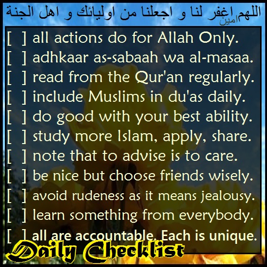 ♠ Just Sharing Islam ♠: POEM: Muslim Daily Reminders "Affirmations"