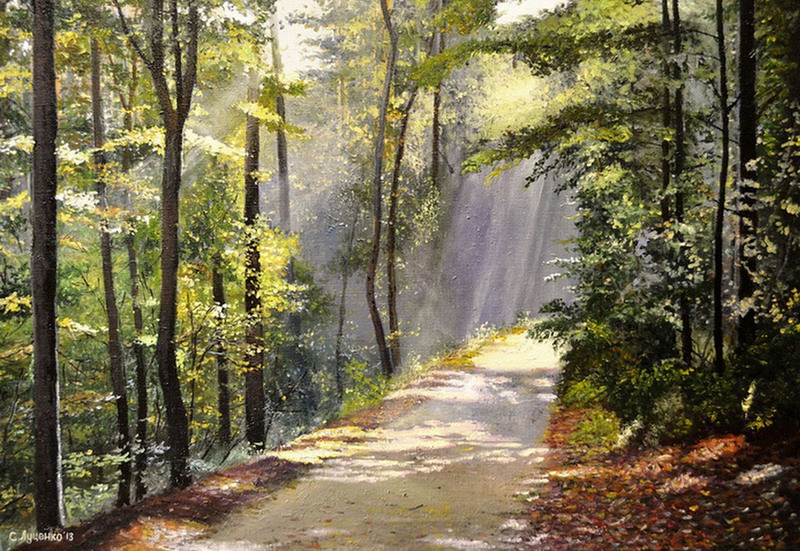 IMAGENES Y CONCEPTOS DEL ARTE MODERNO: Bosques Con Rayos Del Sol ...