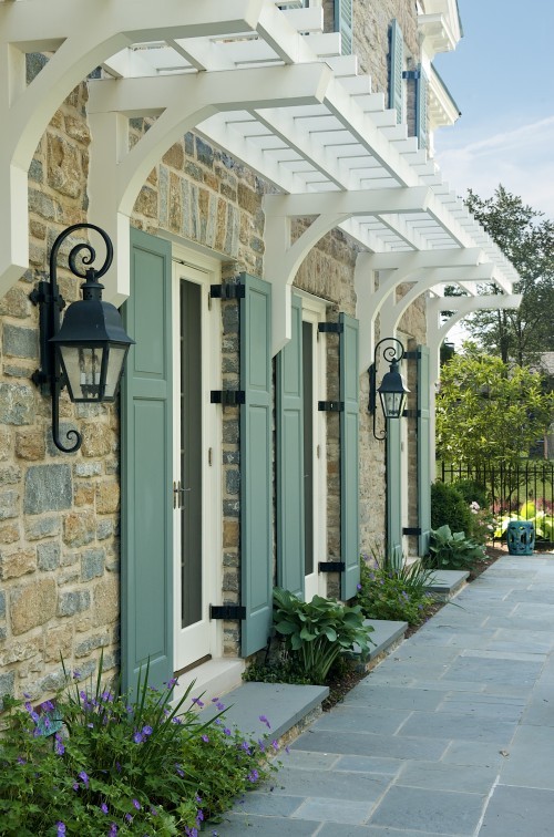 Color Outside the Lines: French Door Shutters