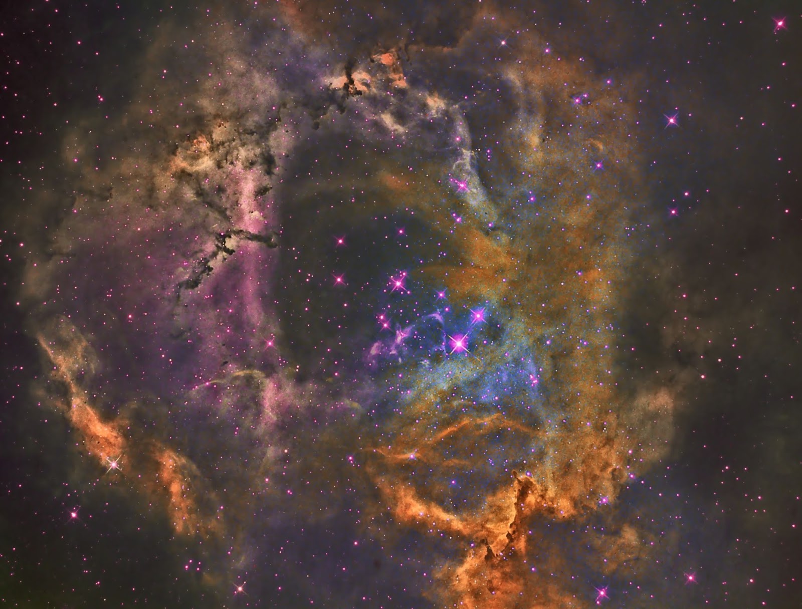 IL MIO SPAZIO: NGC2244 Rosette Nebula (Monoceros) - Narrowband