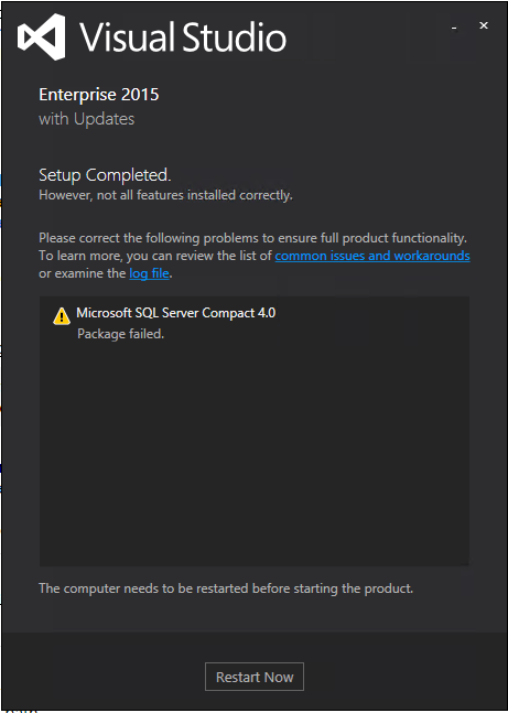 Living And Breathing The World Of Microsoft Microsoft Sql Server Compact 4 0 Package Failed