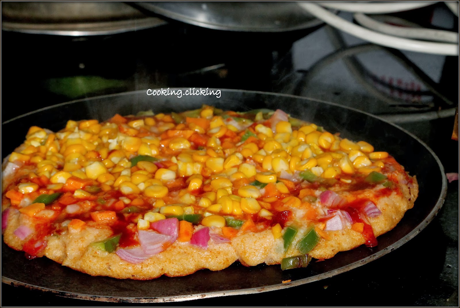 My Passion for cooking: Idli batter pizza