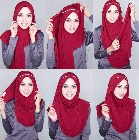 Tutorial Tudung Bawal Ruffle Raya | cik sukα taip