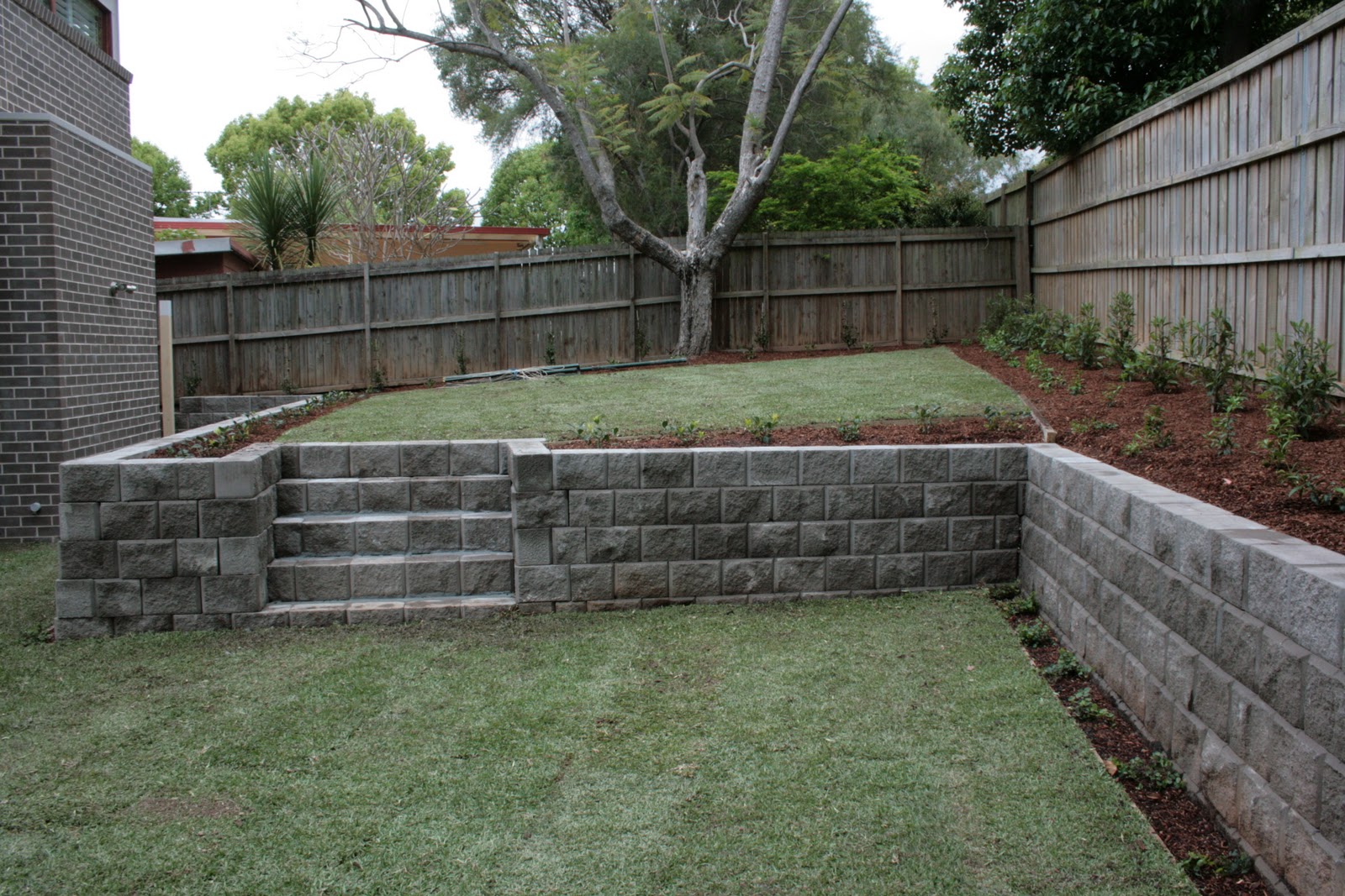 Shayne & Jason build a house.: Landscaping - Part Two. The backyard