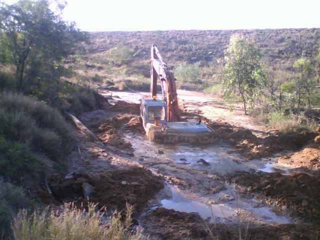 Industry Mayhem: Bogged Excavator