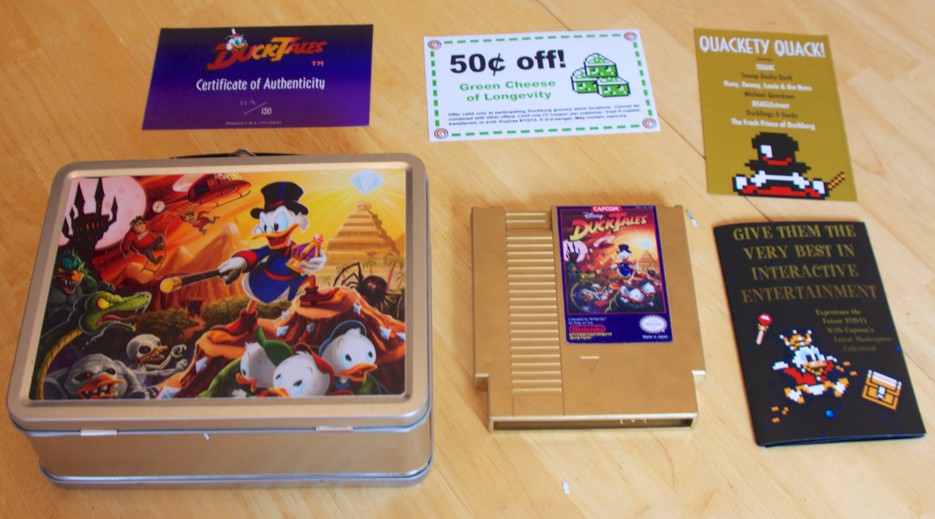Gold Duck Tales NES Cartridge
