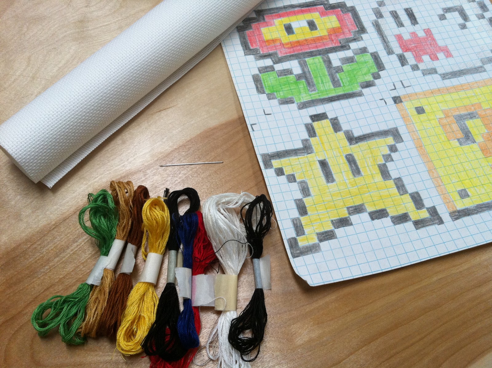The Contemplative Creative: 8-bit Cross Stitch