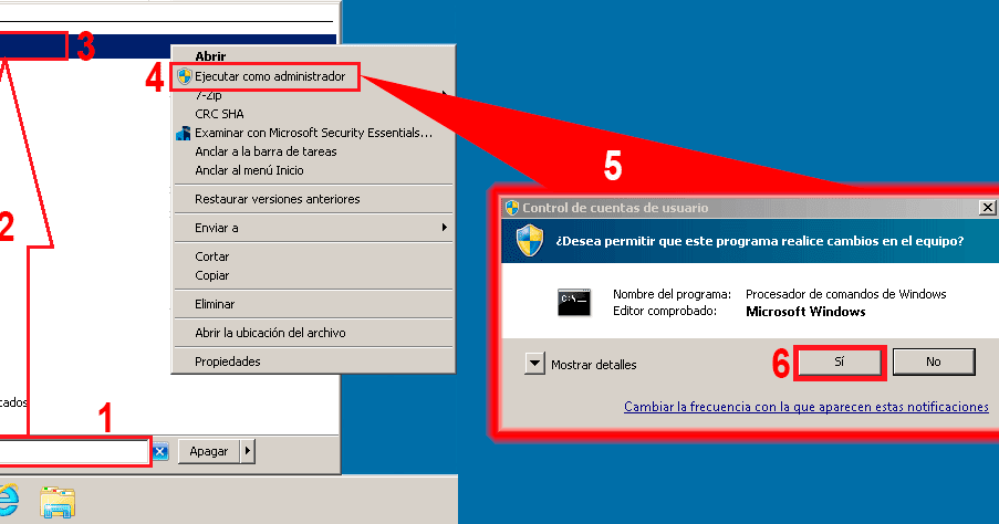 Pantallazos.es: Windows CMD: Eliminar un usuario.