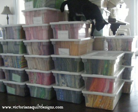Benita Skinner's Creative Space: Quilting Fabric Storage Ideas
