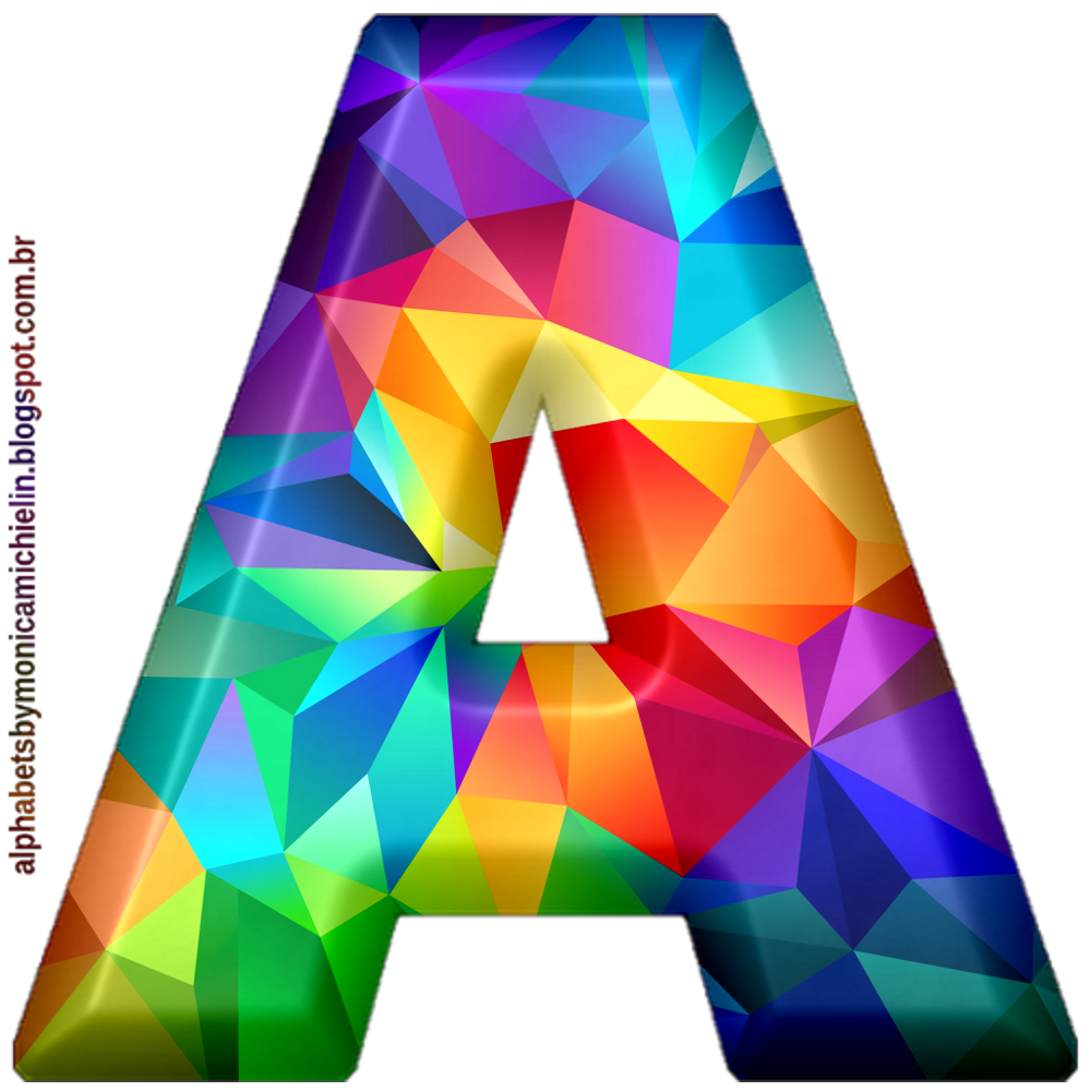 Free Alphabets: POLÍGONO ALFABETO PNG (polygon geometric triangle ...