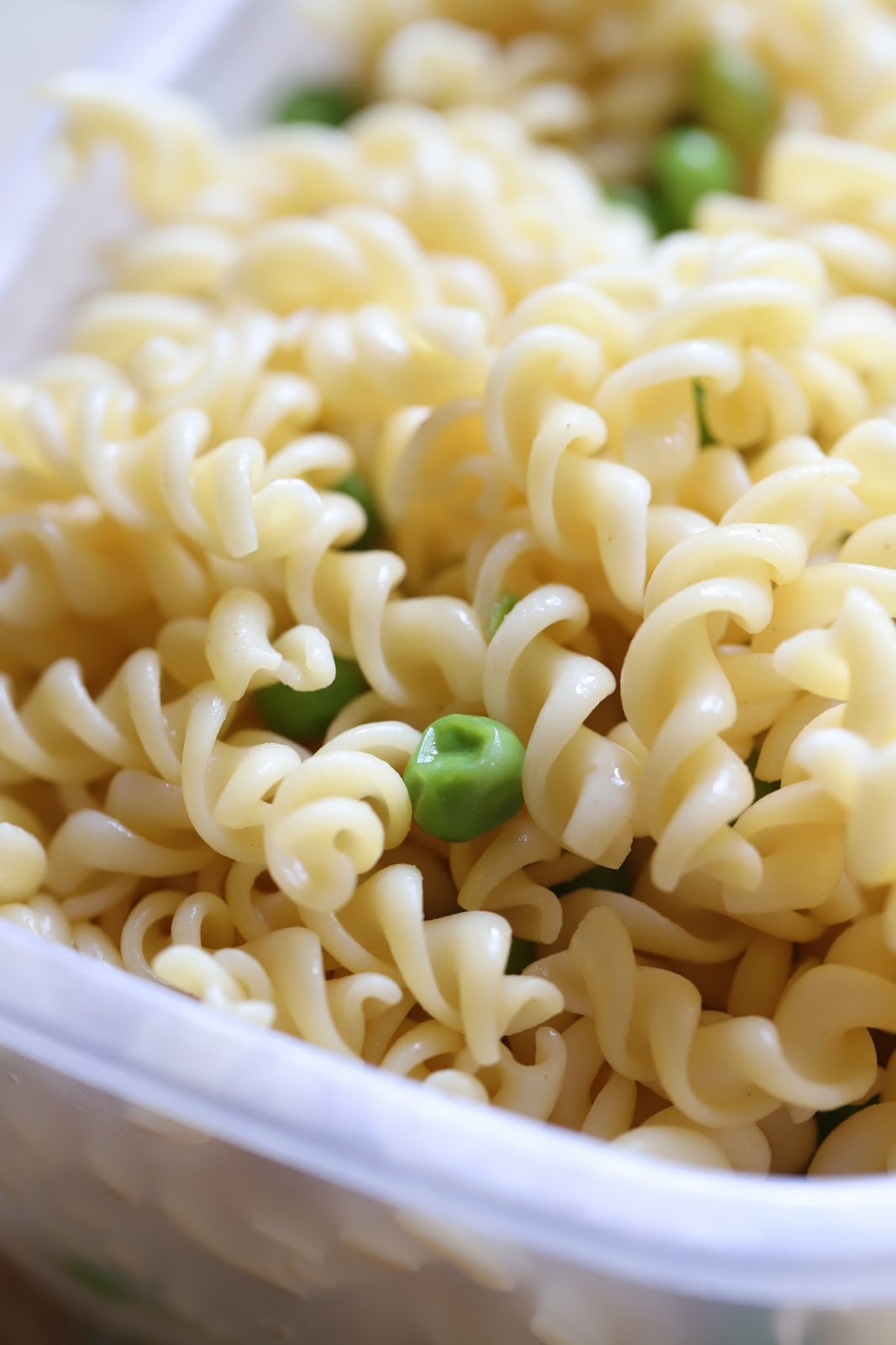 Souped-up Garden: Resistant Starch: Pasta Alfredo with Peas & Shrimp