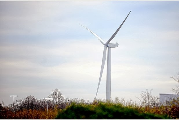 A K Haart: Turbine visible from Birmingham