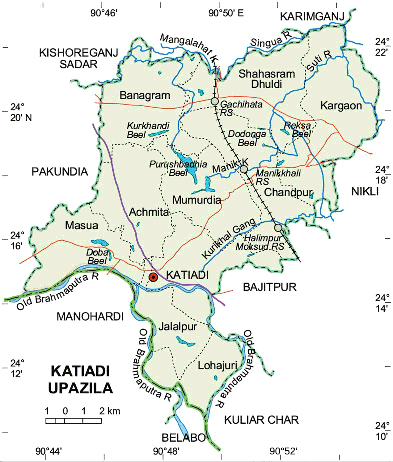 Mouza & Land Use Maps of Katiadi Upazila, Kishoreganj, Bangladesh ...