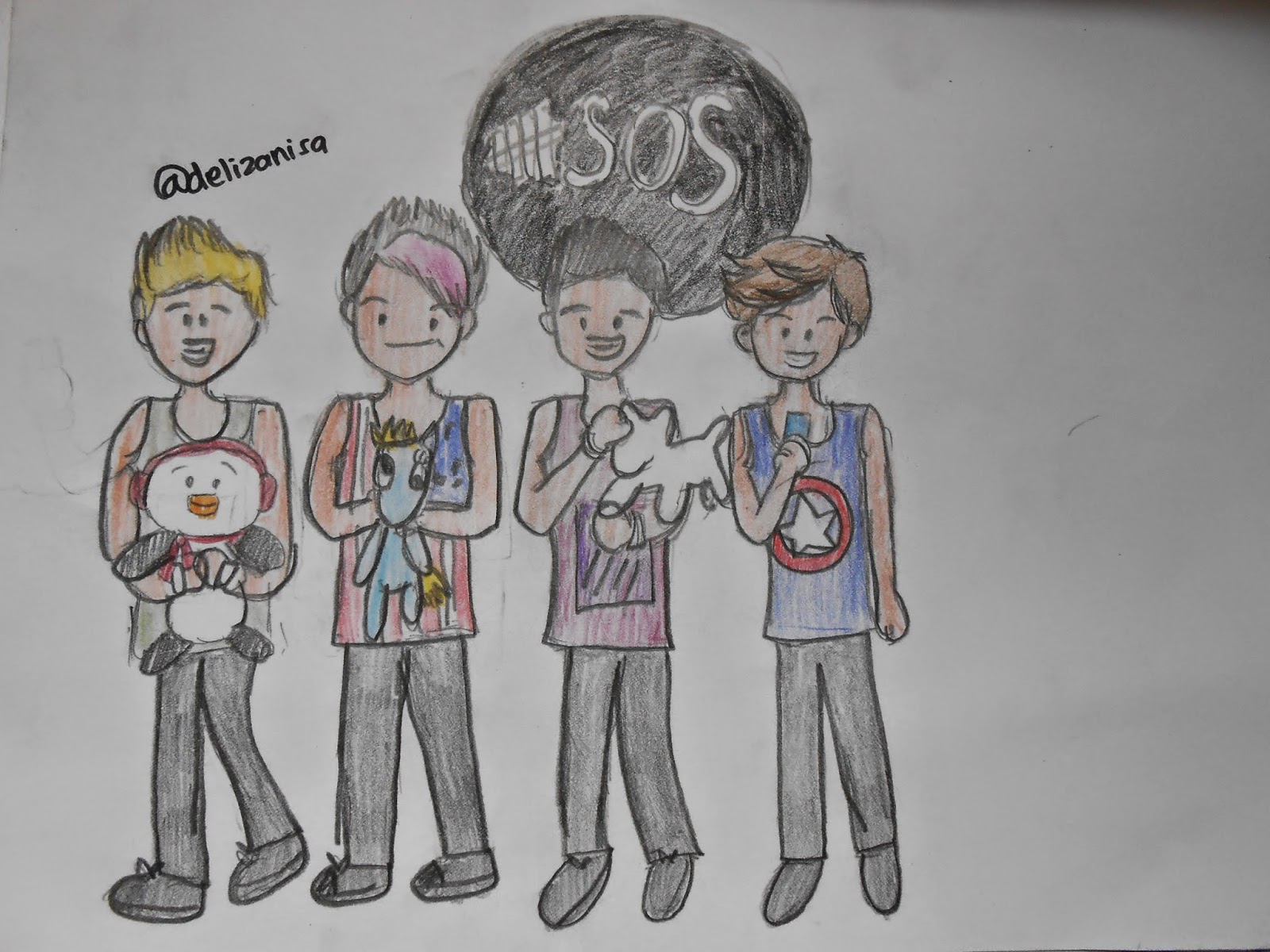 My Drawing - Fan Art 5 Seconds Of Summer