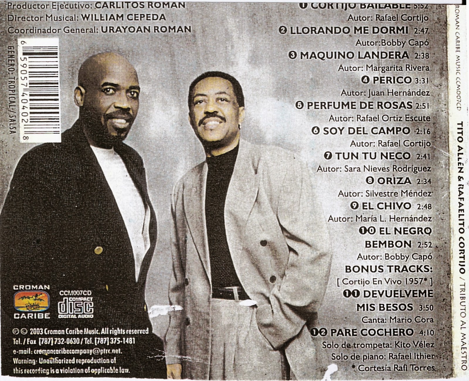 EL PUNTO SALSERO: Tito Allen