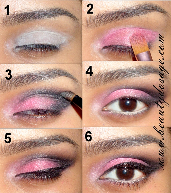 Tutorial: Pink and black night time look | Beauty Dosage