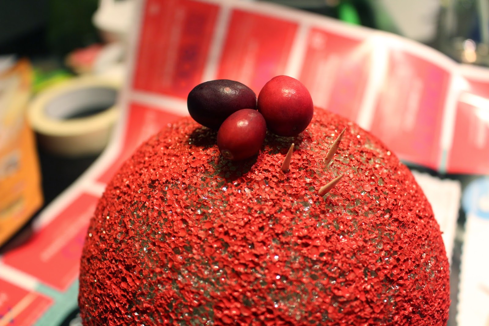 Nadia's DIY Projects: DIY Cranberry Topiary