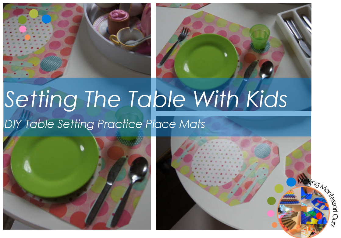Setting The Table With Kids, DIY Table Setting Practice Place Mats ...