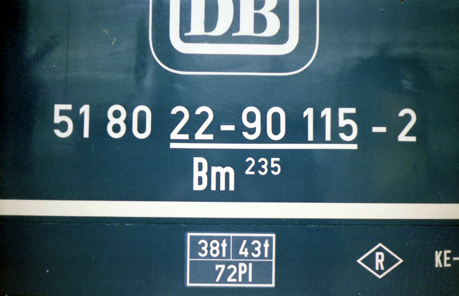 Die DB in Bildern 1966-1991: Bm (2. Klasse Schnellzugwagen)
