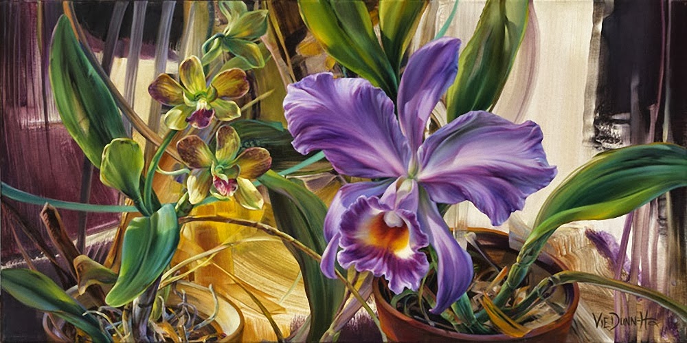 29 Gambar Lukisan Bunga - Seni Rupa