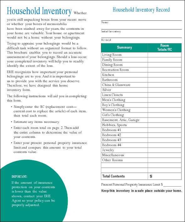 My Insurance Guys Blog: Home Inventory - Do You Know What You Own?