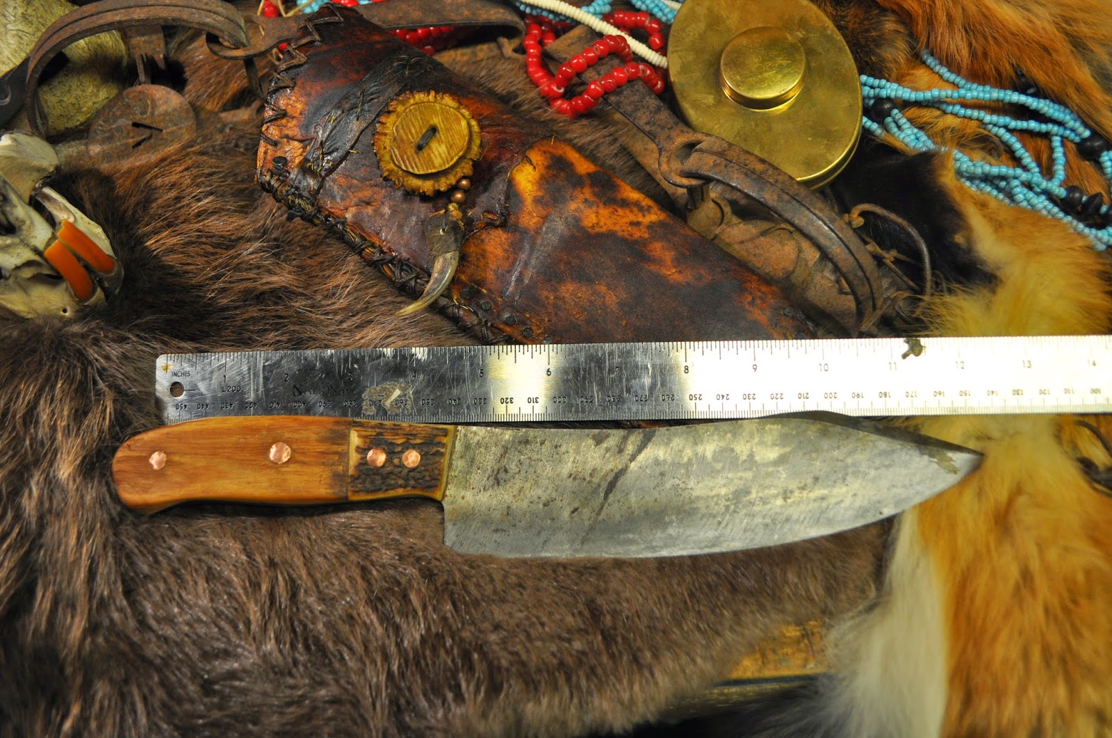 Skab Leatherworks: Mountain Man Camp Knife and Rawhide Sheath