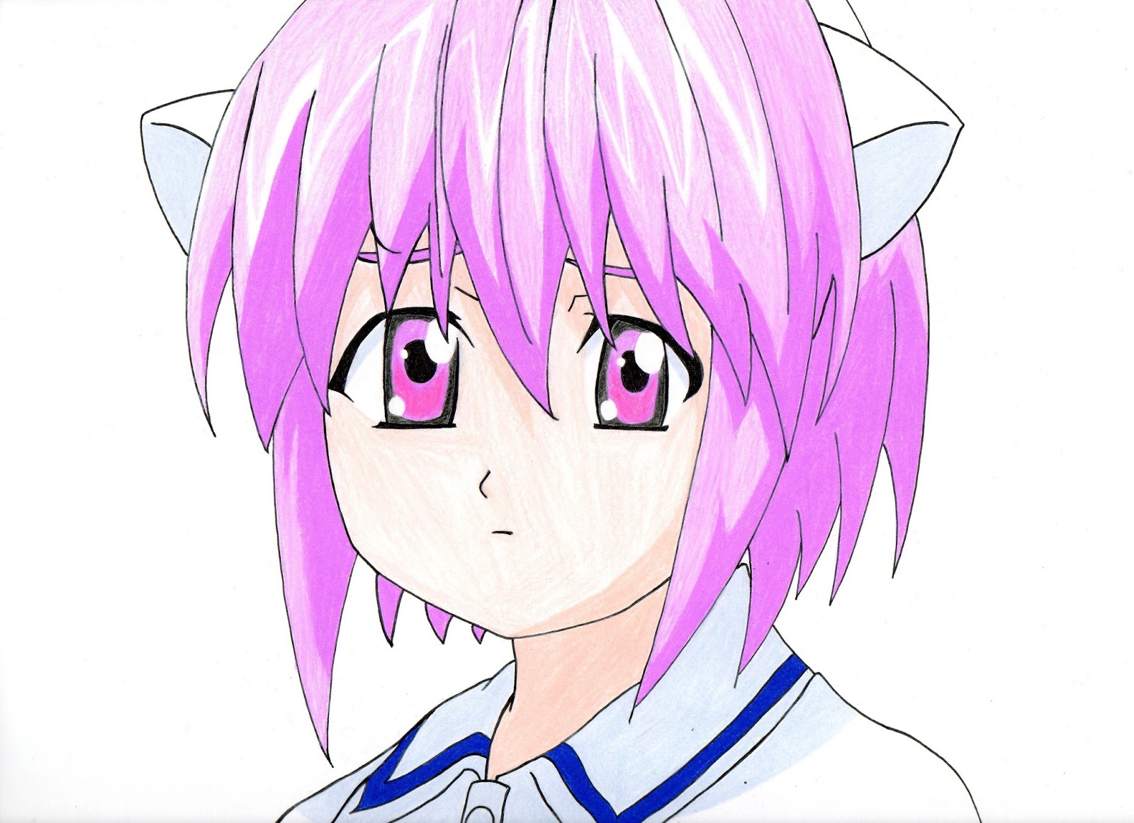 Misdibujostm31: Elfen Lied - Lucy/Nyu de niña