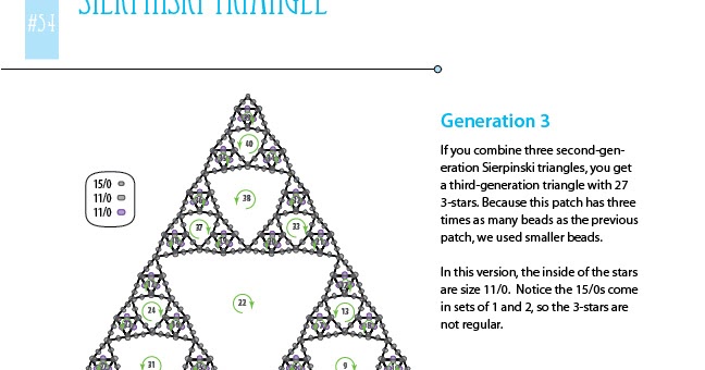 gwenbeads: Free Beading Pattern - Sierpinski Triangle