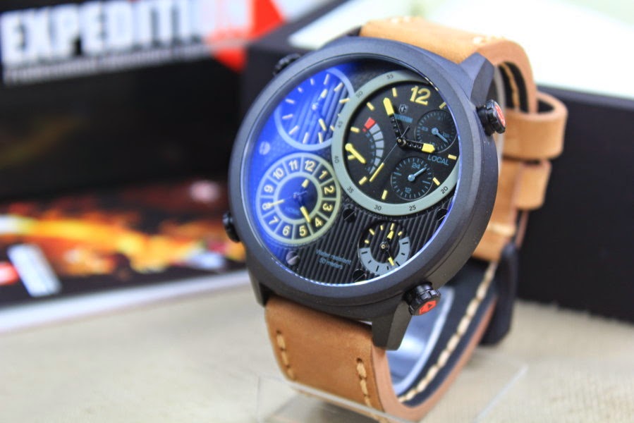 JAM TANGAN EXPEDITION E6623 BROWN BLACK ORIGINAL - Warung Jam Jogja