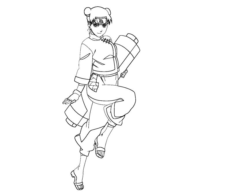 Tenten Coloring Pages Coloring Pages