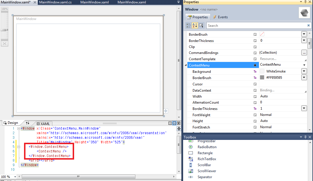 Dokon's Story: How to create a context menu in WPF.