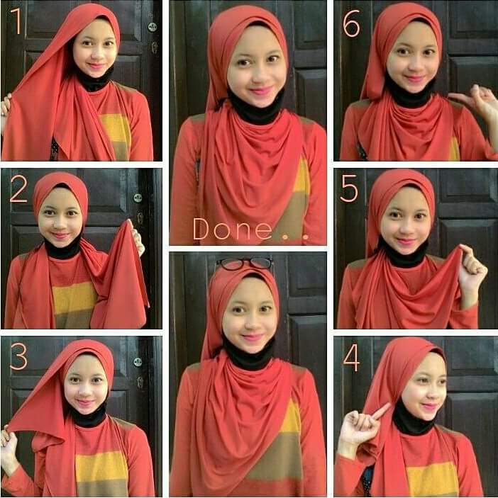LEARNING TIPS : TUTORIAL PAKAI TUDUNG STYLE SELENDANG/BAWAL
