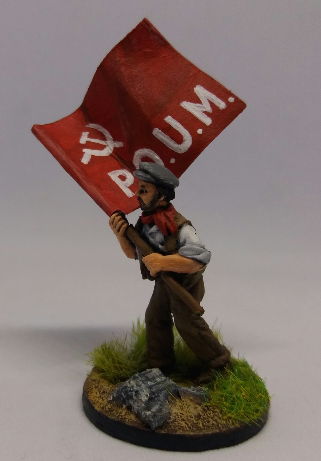 Z pola walki: Sztandar POUM/ Banner of POUM