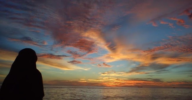 12+ Gambar Laut Senja