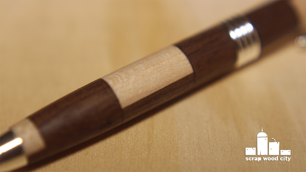 scrap wood city: How to make a segmented pen on the lathe