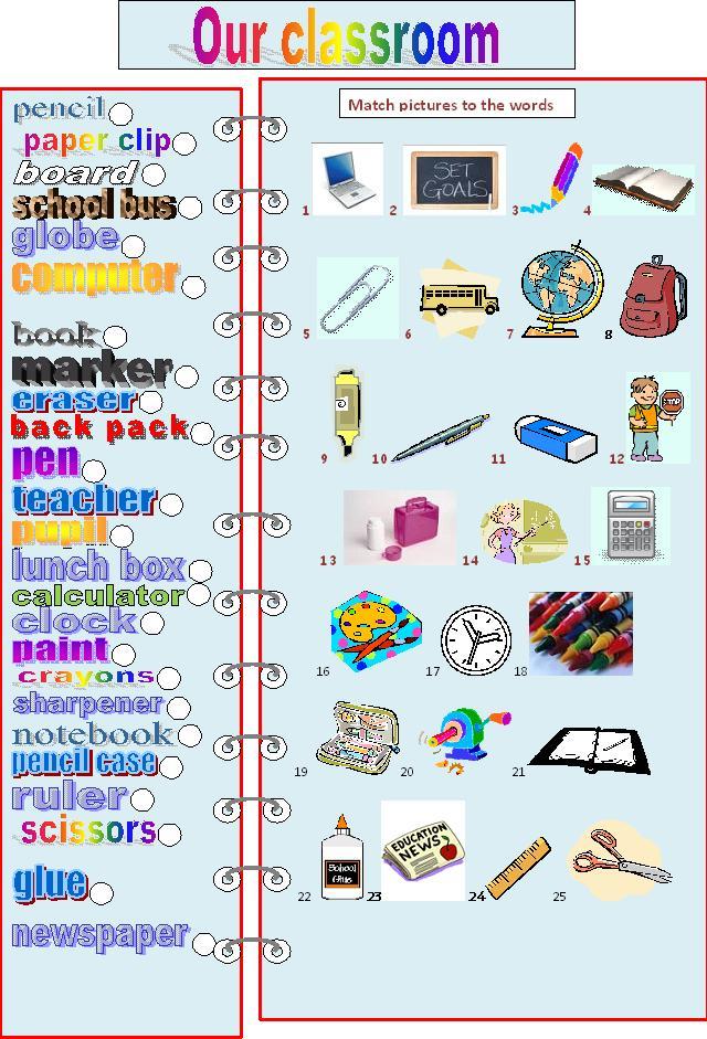 ENGLISH ADVENTURE: CLASSROOM OBJECTS (2ND GRADE)