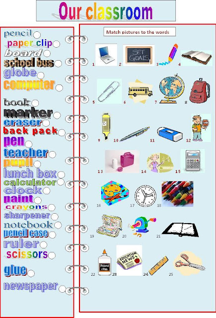 ENGLISH ADVENTURE: CLASSROOM OBJECTS (2ND GRADE)