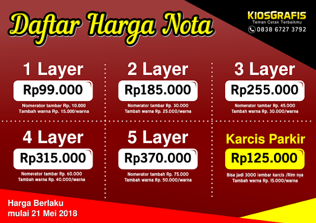 Bagi anda yang mau membuat Nota, percayakan saja pada kami.