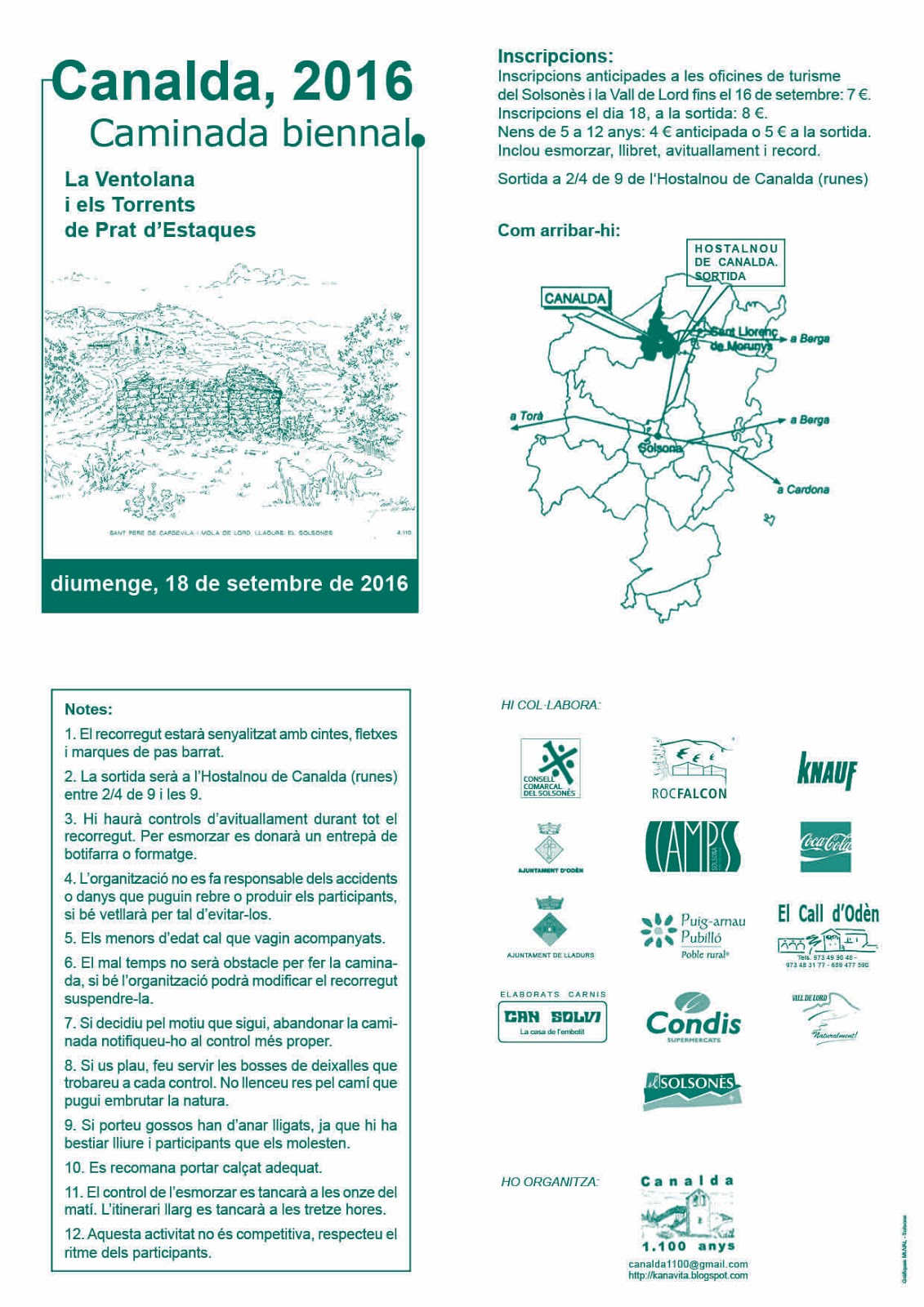 Kanavita. L'informatiu de Canalda: Cartell de la caminada