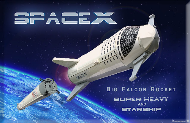 Support for a SpaceX Starship & Super Heavy LEGO set | human Mars