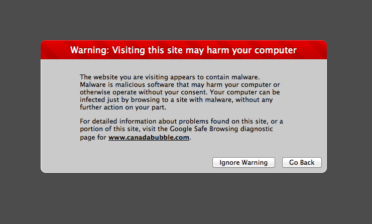 Whispers from the Edge of the Rainforest: Google Chrome Warning?