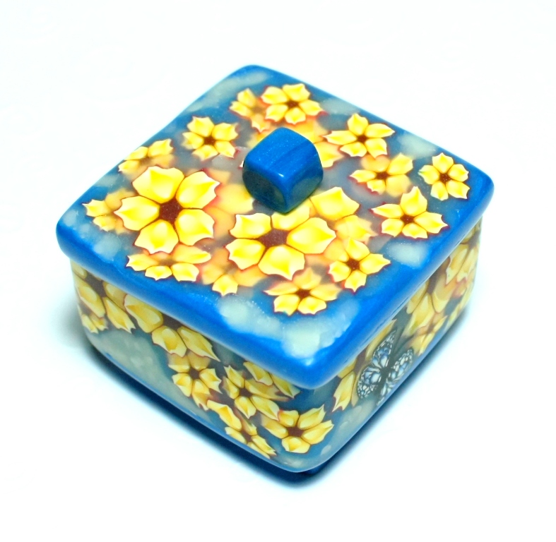 Life Art Designs by Janie: Handmade Polymer Clay Cane Keepsake Boxes