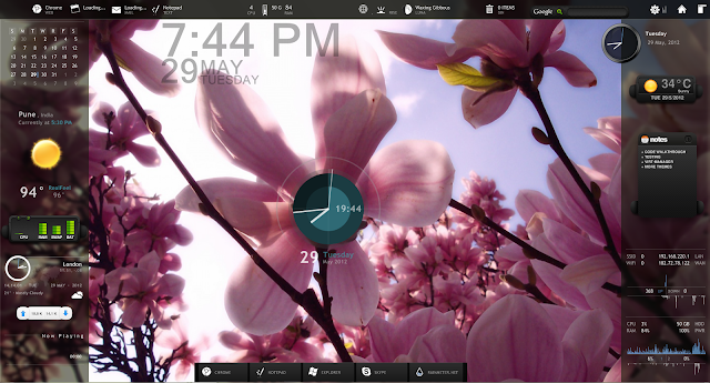 I started something: Desktop Customization using rainmeter