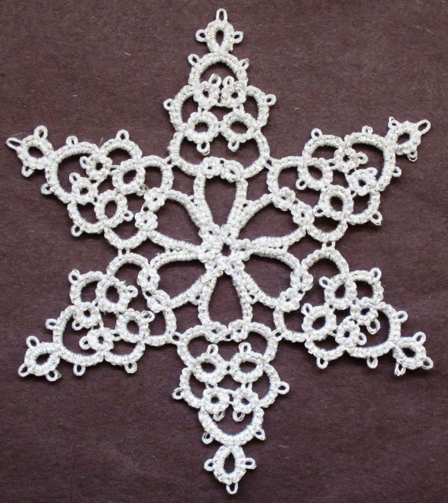 Tatting Fool: Elegant Snowflake