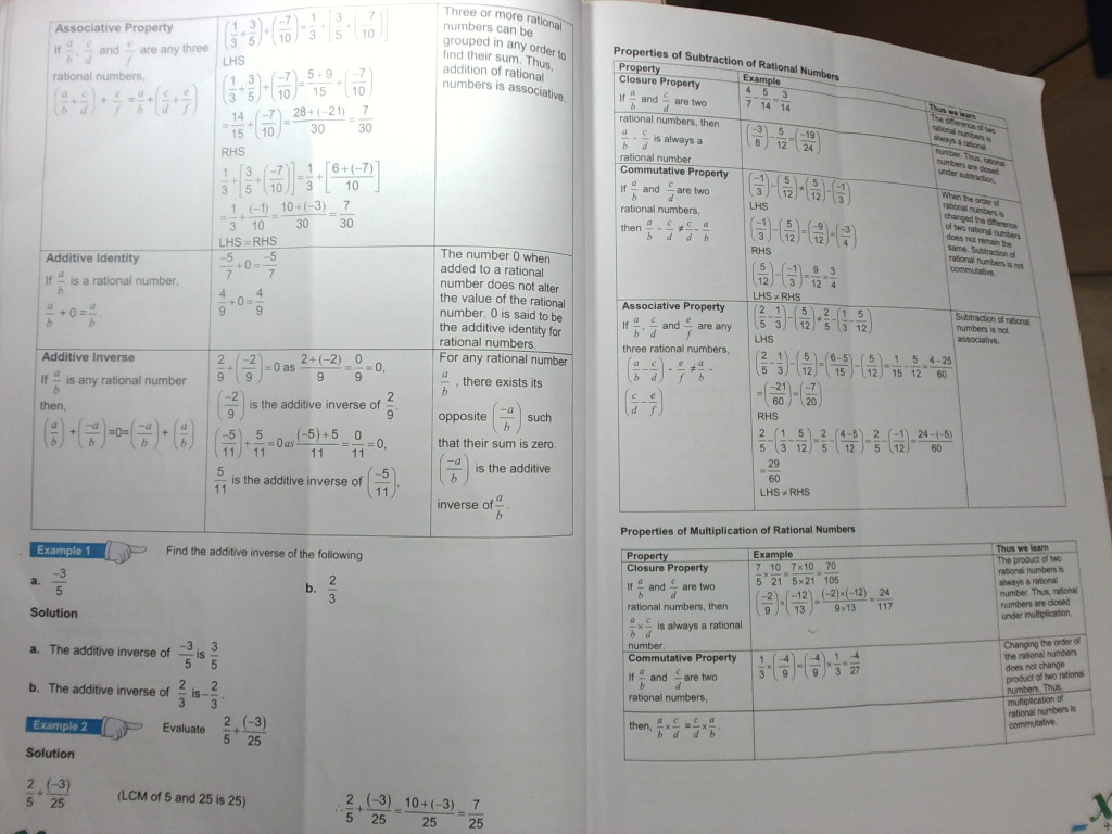 PIS VADODARA STD 8: grade 8 Ch1 Math Textbook