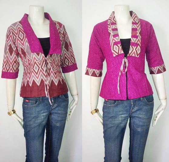 10 Model Baju Batik Kombinasi Embos Terbaru 2023