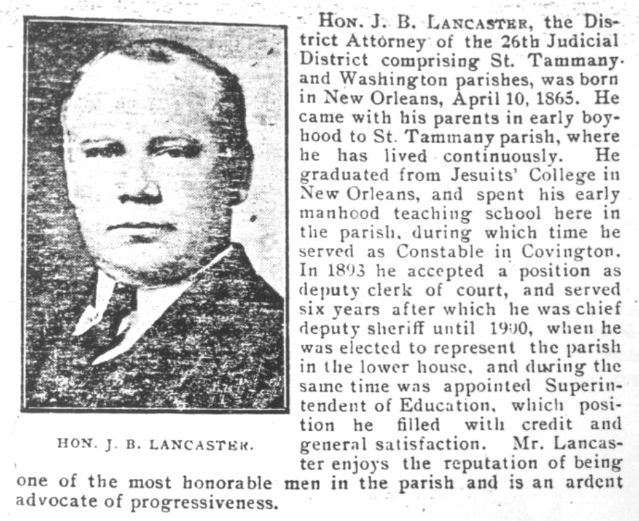 Tammany Family: Joseph B. Lancaster
